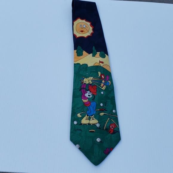 Disney | Accessories | Disney Vintage Goofy Golfing Tie | Poshmark